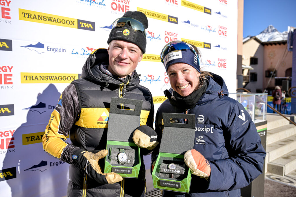 Amund Riege and Silje Øyre Slind winners of Engadin La Diagonela 2025 ...